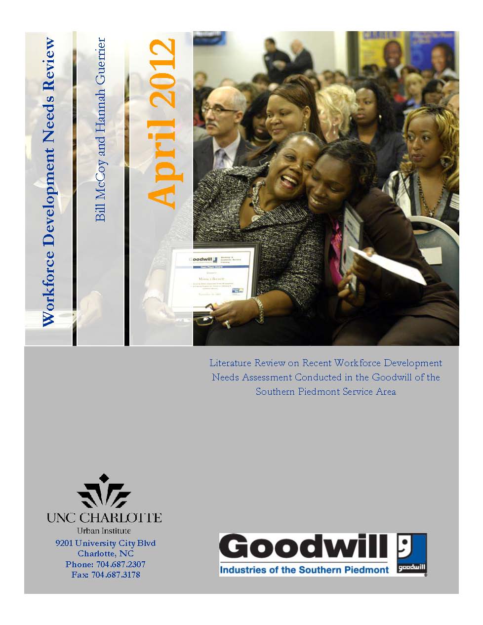 Goodwill Workforce Development Needs Review - Charlotte Urban Institute
